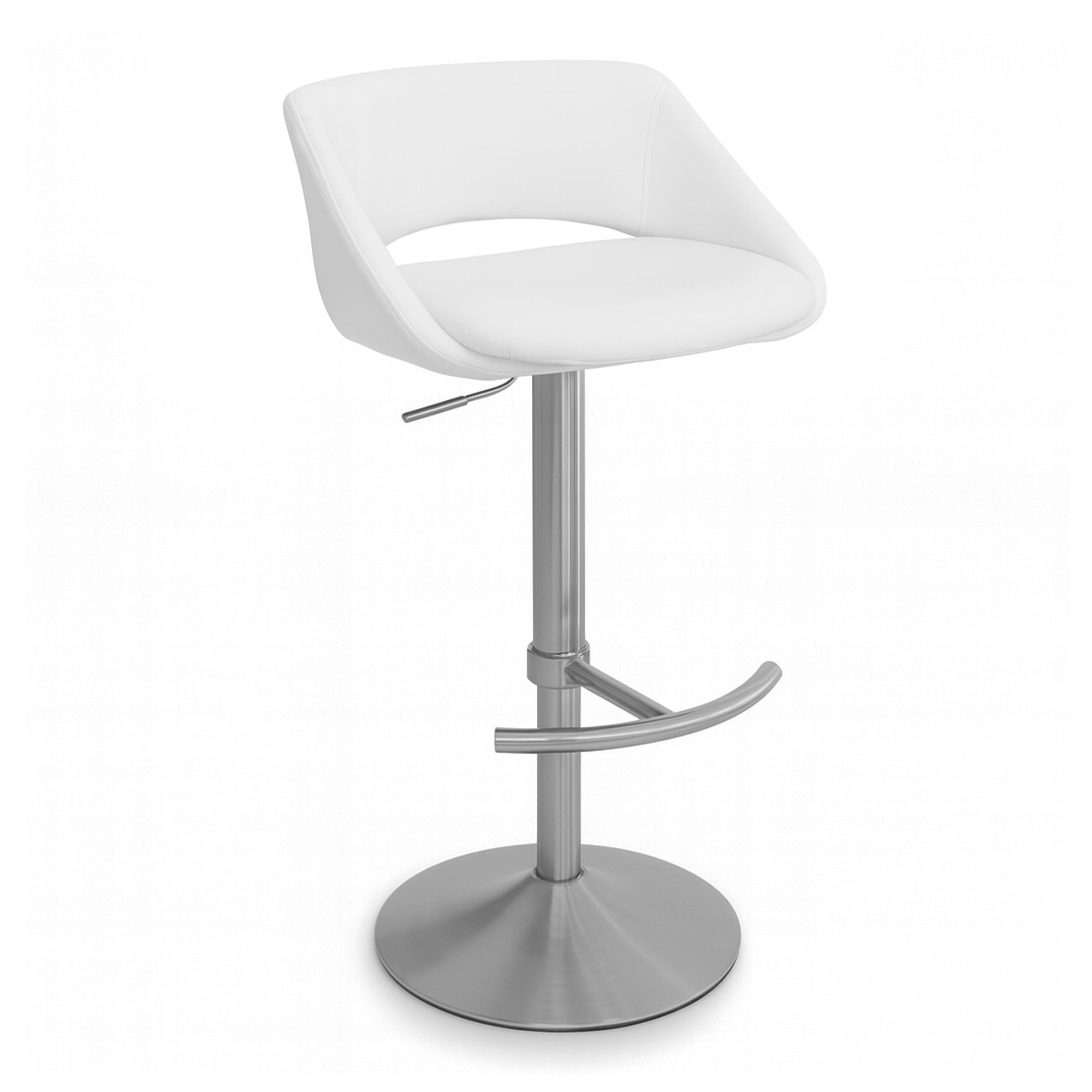 ANDREA WHITE LIFT STOOL - Mobler